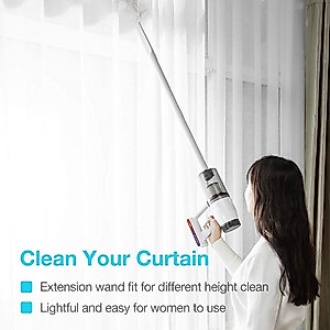 KEROMEE Cordless Vacuum Cleaner, Handheld 3-in-1 Stick Lightweight Vacuum Broom for Pet Hair Hardwood Floor Cat Litter Mattress Cleaning