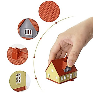 3 Sets N Scale 1:160 Model Village House Assembled Model Architectural Building Layout JZN02