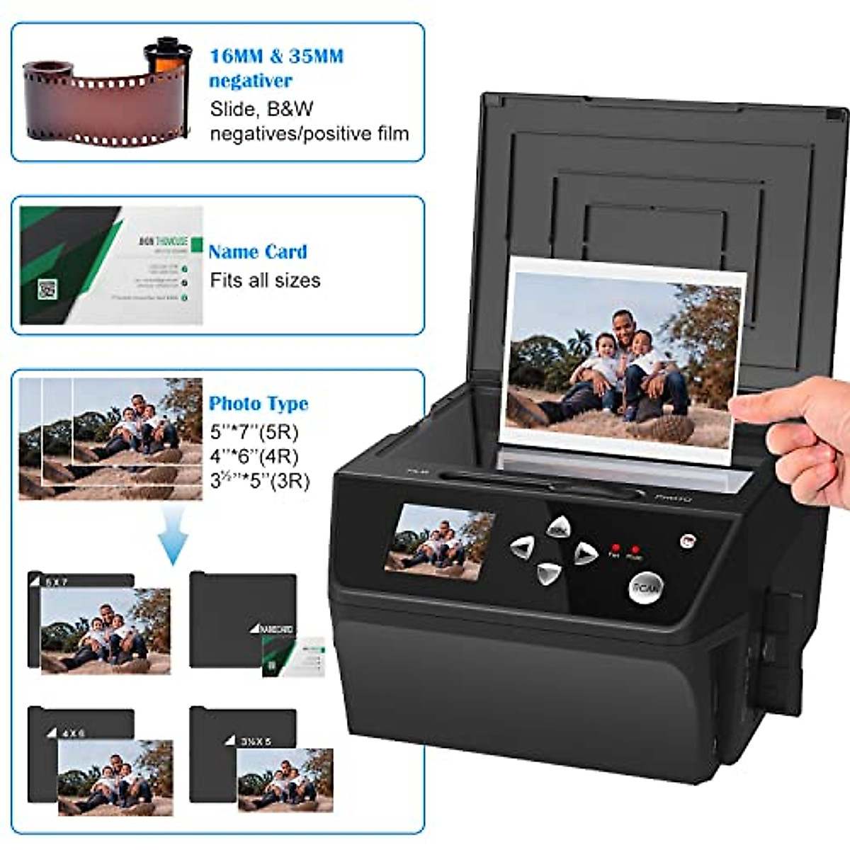 22MP Film & Slide Scanner - Digitize Your Memories Now!