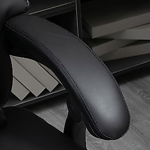 Vinsetto Kneading Massage Office Chair, Reclining Executive Office Chair, PU Leather High Back Computer Chair with Lumbar Cushion, Footrest, Adjustable Height, Black