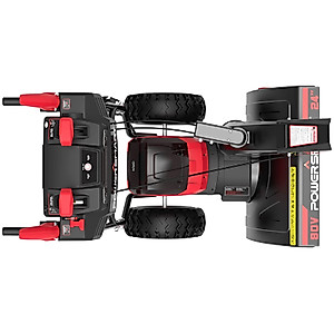 PowerSmart 24-Inch Self-Propelled Cordless Snow Blower Included Battery and Charger, 80-Volt, 2-Stage Snow Thrower with Steel Auger