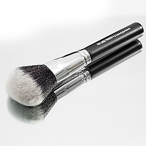 Large Finishing Powder Makeup Brush - Big Fluffy Domed Powder Make Up Brushes for Full Face, Body Bronzer Contouring, Loose, Mineral, Compact, Translucent Powders, Soft Synthetic Vegan Cruelty Free