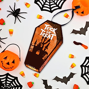 HOMEZZO 24 Pcs Halloween Coffin Boxes, Trick or Treat Halloween Coffin Paper Candy Treat Gift Boxes for Halloween Party Decorations