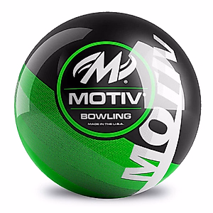On The Ball Bowling Motiv Velocity Spare Bowling Ball - Black/Lime 12lbs