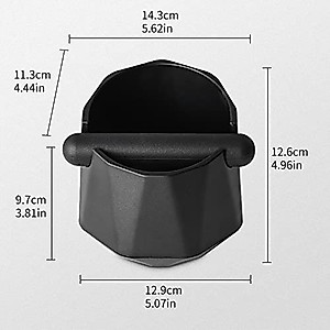 Coffee Knock Box Espresso Grounds - CAFEMASY Home Use Epsresso Accessories Unique Design Diamond Shape Mini Knock Box with Espresso Cleaning Brush