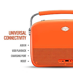 Saregama Carvaan Premium (Pop Color Range) Hindi - Portable Music Player with 5000 Preloaded Songs, FM/BT/AUX (Candy Orange)