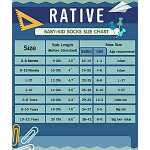 RATIVE Basic Cotton Crew Socks for Unisex Baby Infant Toddler Kids Boys Girls(3-5T,12-pairs/black)