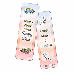 Positive Manifestation Bookmarks (5-Sets X 6 Cards)