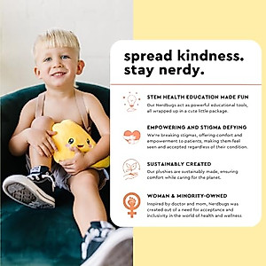 nerdbugs Pancreas Plush - Sucrose, Yet so far! Diabetes Gift/Pancreatitis Gift/Get Well Gift/Health Education Toy/Surgery Gift/Anatomy Plush Organ Gift