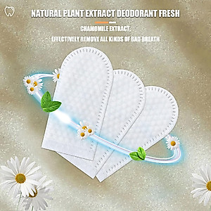 Symphonyw Teeth Cleaning Wipes for Dogs & Cats, Pet Dental Care Finger Wipes, Dog Dental Wipes for Reducing Plaque & Tartar, 50 Counts