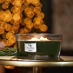 Woodwick Ellipse Scented Candle, Frasier Fir, 16oz | Up to 50 Hours Burn Time