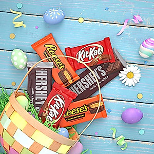 REESE'S, HERSHEY'S and KIT KAT Milk Chocolate Assortment Full Size, Easter Candy Bars Variety Pack, 27.3 oz (18 Count)