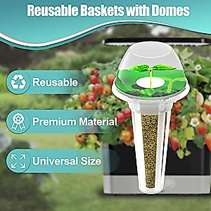 128 pcs Seed Pod Kit for Aerogarden, Grow Anything Kit for Hydroponics, Hydroponics Supplies with 50 Grow Sponges, a&b Hydroponic Nutrient Plant Food, 50 Pod Labels, Compatible with IDOO, QYO, LYKO