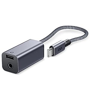 ESR USB C Headphone Adapter, 2-in-1 USB C to 3.5 mm Headphone Jack Adapter with PD Fast Charging, Portable Design, Compatible with Galaxy S22/S21/S20/Note20, iPad Air 5/Mini 6/Pro (2021/2020), Grey