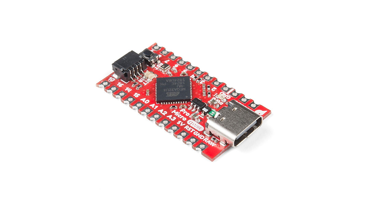SparkFun Qwiic Pro Micro - USB-C (ATmega32U4) - Compatible with Arduino development board 5V ...