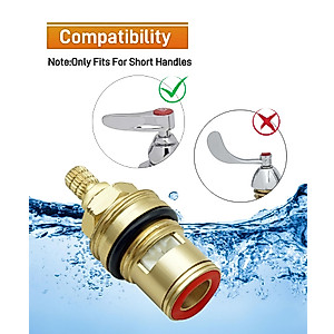013787-45 Ceramic Cartridge Assembly Fits For T&S Brass Faucets,Hot Ceramic Cartridge faucet parts,Temperature 40F-140F,Pressure 20PSI-125PSI (HOT)