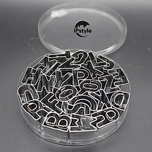 iPstyle Alphabet Cookie Cutters Cake Letters Set of 26 Pieces Stainless Steel Christmas/Holiday Molds Tools for Fondant Biscuit, Cake, Fruit, Vegetables, or Dough Cut