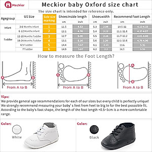 Meckior Infant Baby Boys Girls Classic PU Leather Wedding Loafers Brogue Toddler Oxford Dress Shoes First Steps Walking Flat Lazy Crib Shoe