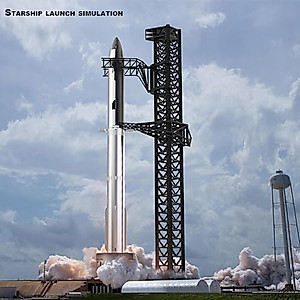 SpaceX Starship Rocket Model Set NASA Gifts - Dragon Spacecraft Heavy Falcon 9 Booster Launcher with Metallic Texture - Desktop Ornament, Aerospace Collectible Gift for Kids Adults Space Lover