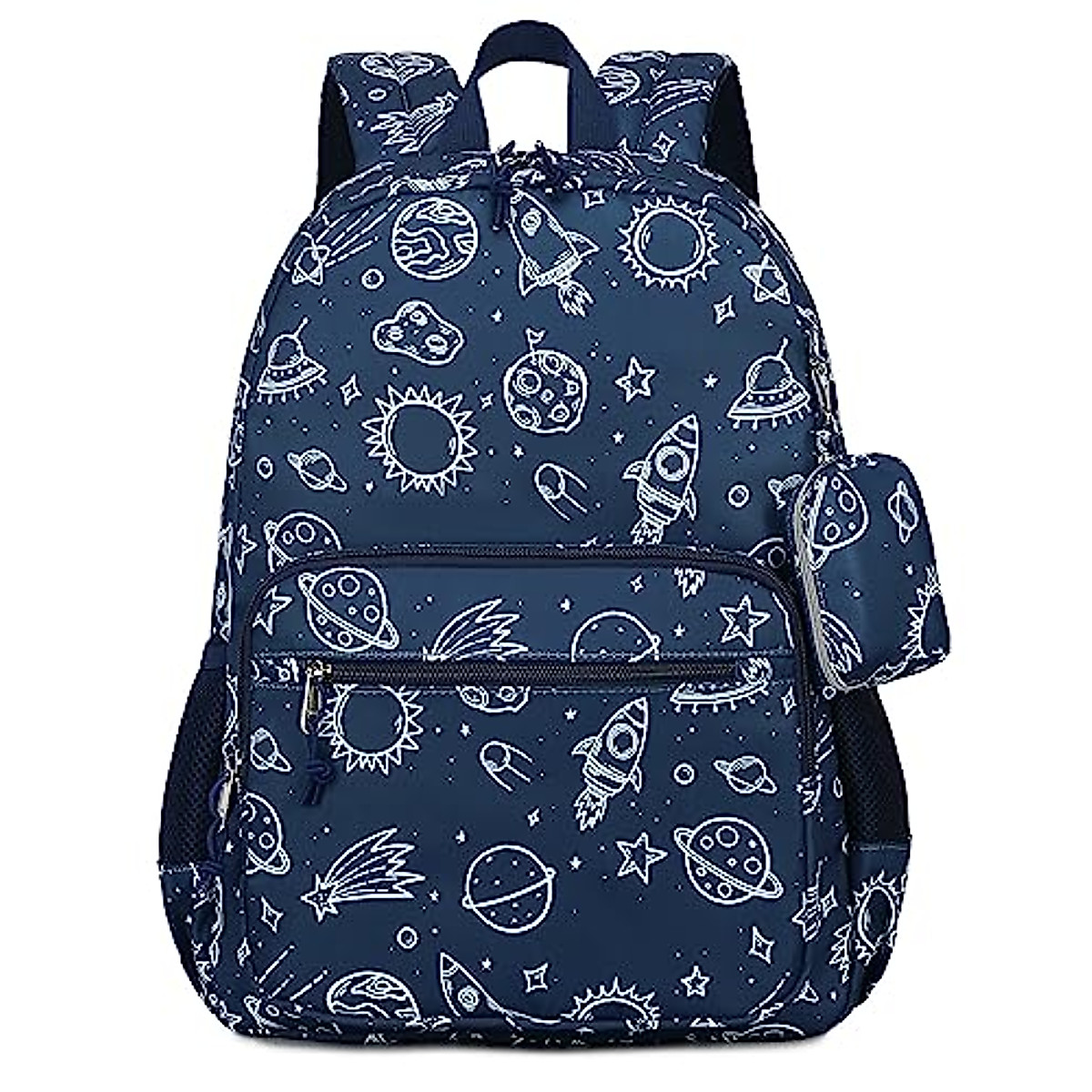 mygreen Toddler Backpack Boys with Coin Bag Cute Kids School Backpack Preschool Kindergarten Bookbags Nursery Daycare Toddler Bags Rocket Navy Blue