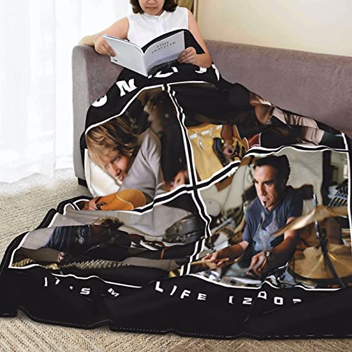 Bon Rock Band Jovi Throw Blankets Flannel Blanket Lightweight Throw Blanket for Couch Bed Soft Warm Cozy 40"x30"