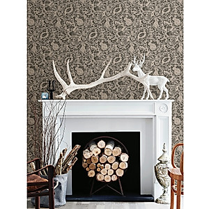 NuWallpaper Charcoal Terrene Peel & Stick Wallpaper