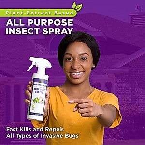 EcoVenger All Purpose Home Insect Control 1/2 Gallon with Trigger Sprayer, for Fleas, Fruit Flies, Gnats, Moths, Roaches, Spiders, Fast Kill
