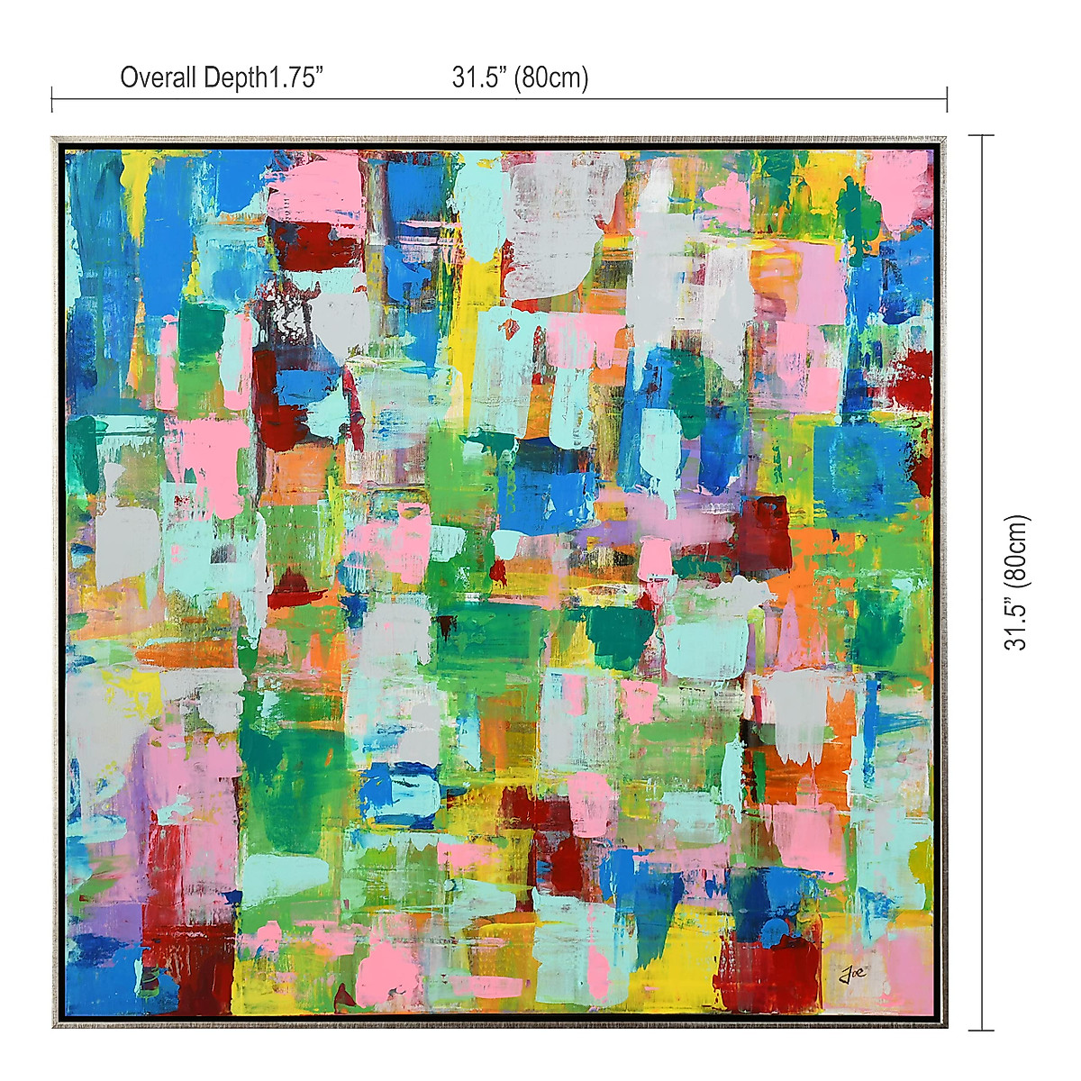 Framed wall art Hand Painted Abstract Oil Painting Wall Art Modern Wall Decor for living room, bedroom, kitchen, hallway, office, dining room, bar