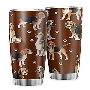 WmhrYpzhL Beagle Dog Travel Mug Dogs Coffee Cup Stainless Steel Insulation Tumbler with Lid For Home Office School Outdoor Gifts Beagle Dog-2