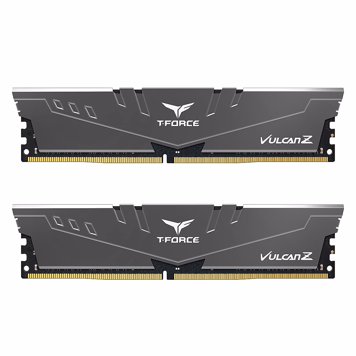 TEAMGROUP T-Force Vulcan Z DDR4 16GB Kit (2x8GB) 3200MHz (PC4-25600) CL16 Desktop Memory Module Ram (Gray) - TLZGD416G3200HC16CDC01