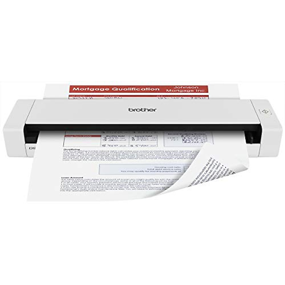 Brother DS-720D Mobile Color Page Scanner, White (DS720D)
