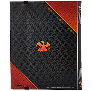 Ultra Pro - Pokemon: Charizard 9-Pocket Full-View PRO Binder Red, Trading Card Collector's Album Display Binder Protection Solution