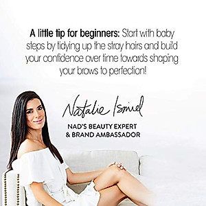 Nad's Eyebrow Shaper Wax Kit - Natural All Skin Types - Eyebrow Facial Hair Removal For Women