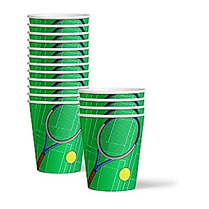 Tennis Birthday Party Supplies Set Plates Napkins Cups Tableware Kit for 16