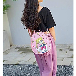 Kerr's Choice Girl Women Crossbody Bag Japan Pink Backpack Crossbody Purse Pink Cute Crossbody Bag