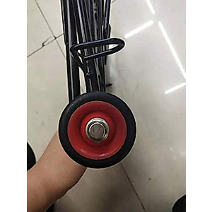 ISOP Shopping Cart Dolly 2 Wheels | Folding Lightweight Hand Truck | Utility Trolley | Portable Foldable | Easy-to-Store - 2 Wheels