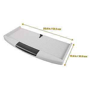Uonlytech Drawer 1 Set Plastic Trays Desk Tray abs Ergonomic Keyboard Tray Keyboard Under Desk Mount Keyboard Stand Keyboard Slide Out Tray Computer Desk Slider