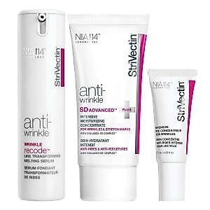 StriVectin Power Starters Anti-Wrinkle Trio for Youthful, Healthy-Looking Skin, Face and Around the Eyes, Full-Size Routine