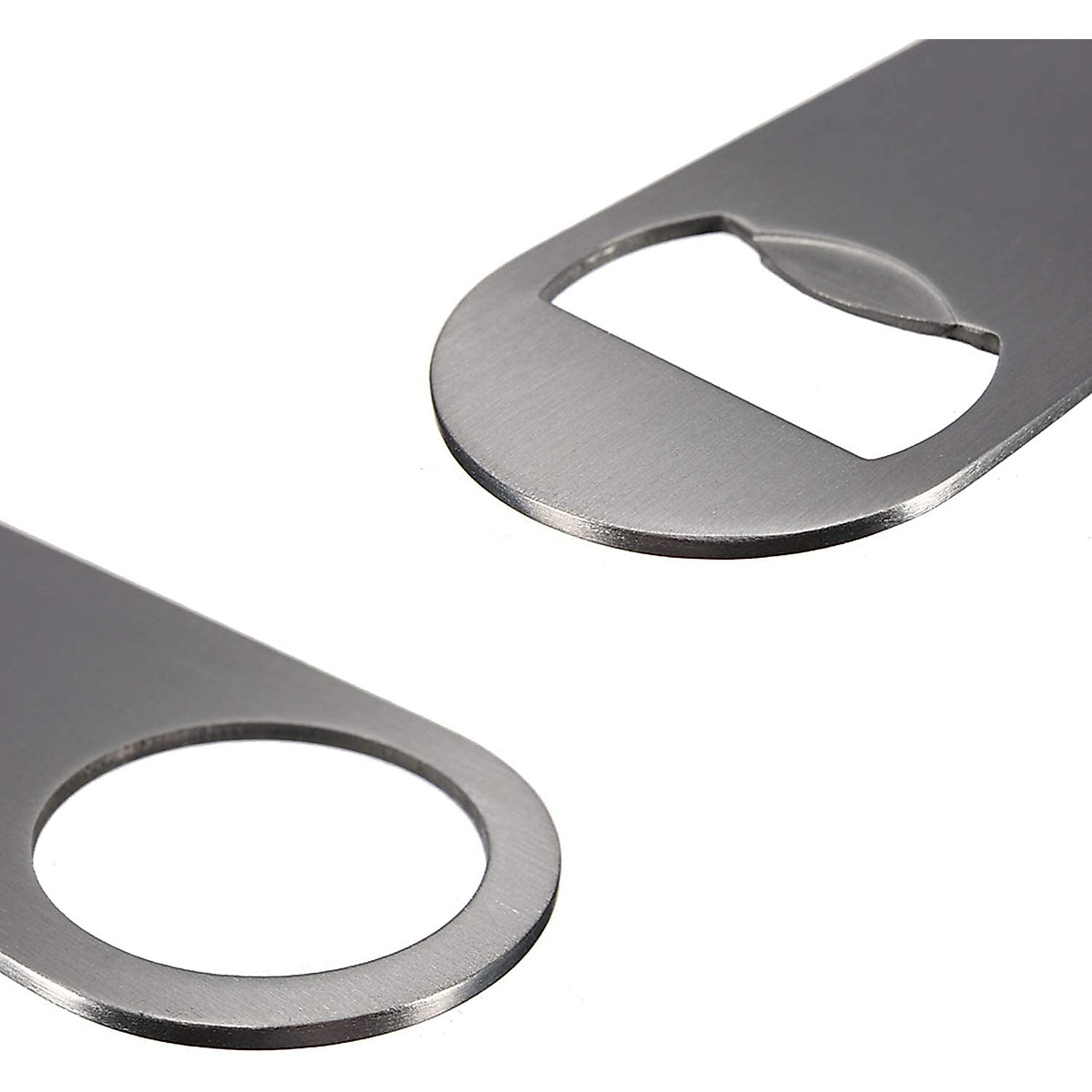 Opaceluuk 4 PCS Beer Bottle Openers,Bar Key for Bartender,Simple and Effective Flat Beer Openers(Skateboard-Silver)