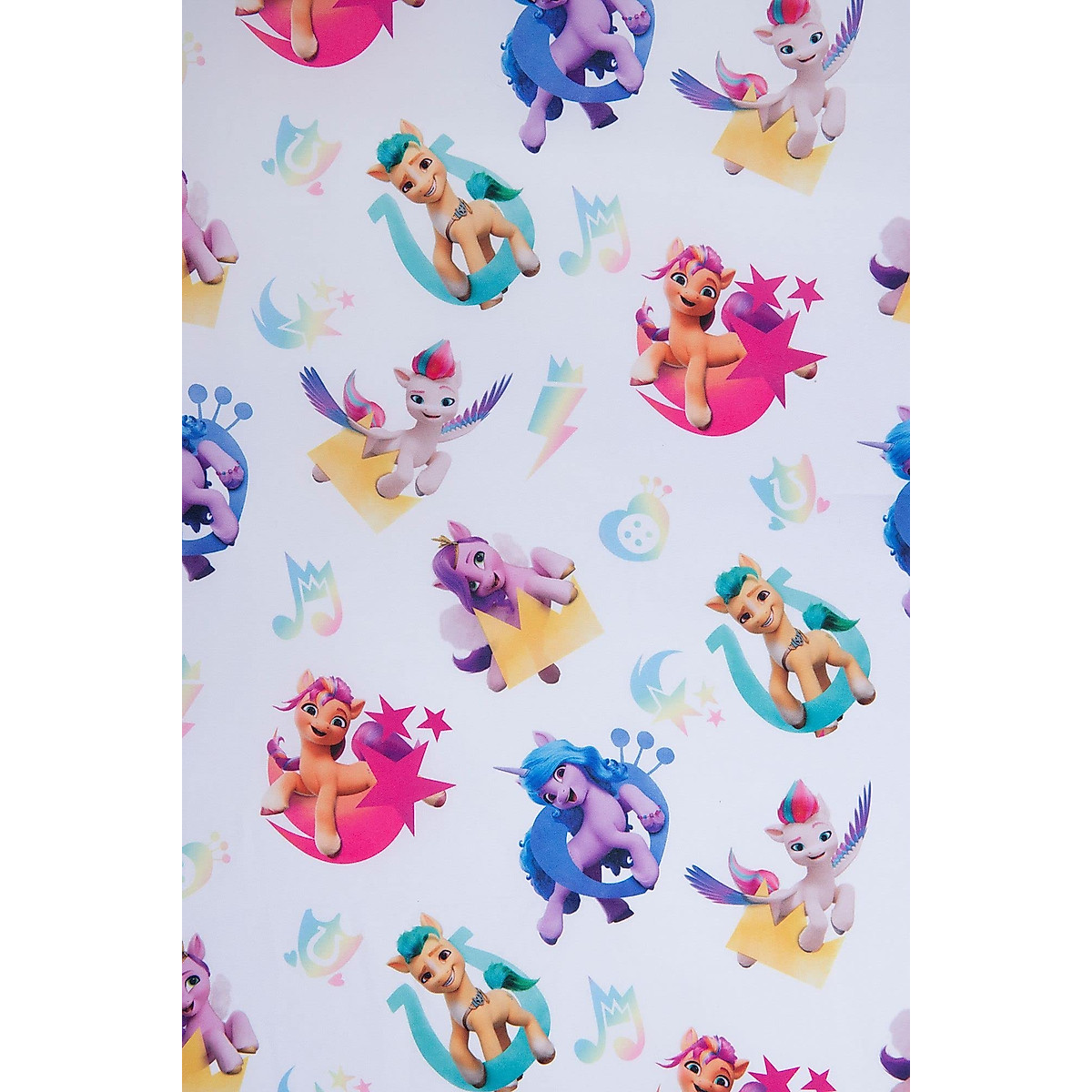 My Little Pony 4 Piece Toddler Bedding Set - includes Quilted Comforter, Fitted Sheet, Top Sheet, and Pillow Case Character Design for Toddler Bed