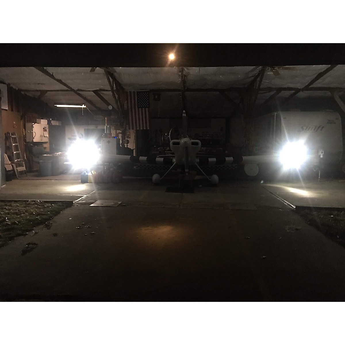 Handxen LED PAR36 Aviation Grade Aircraft Taxi Light White 2,100 Lumens Wide Beam (Screw Terminal)