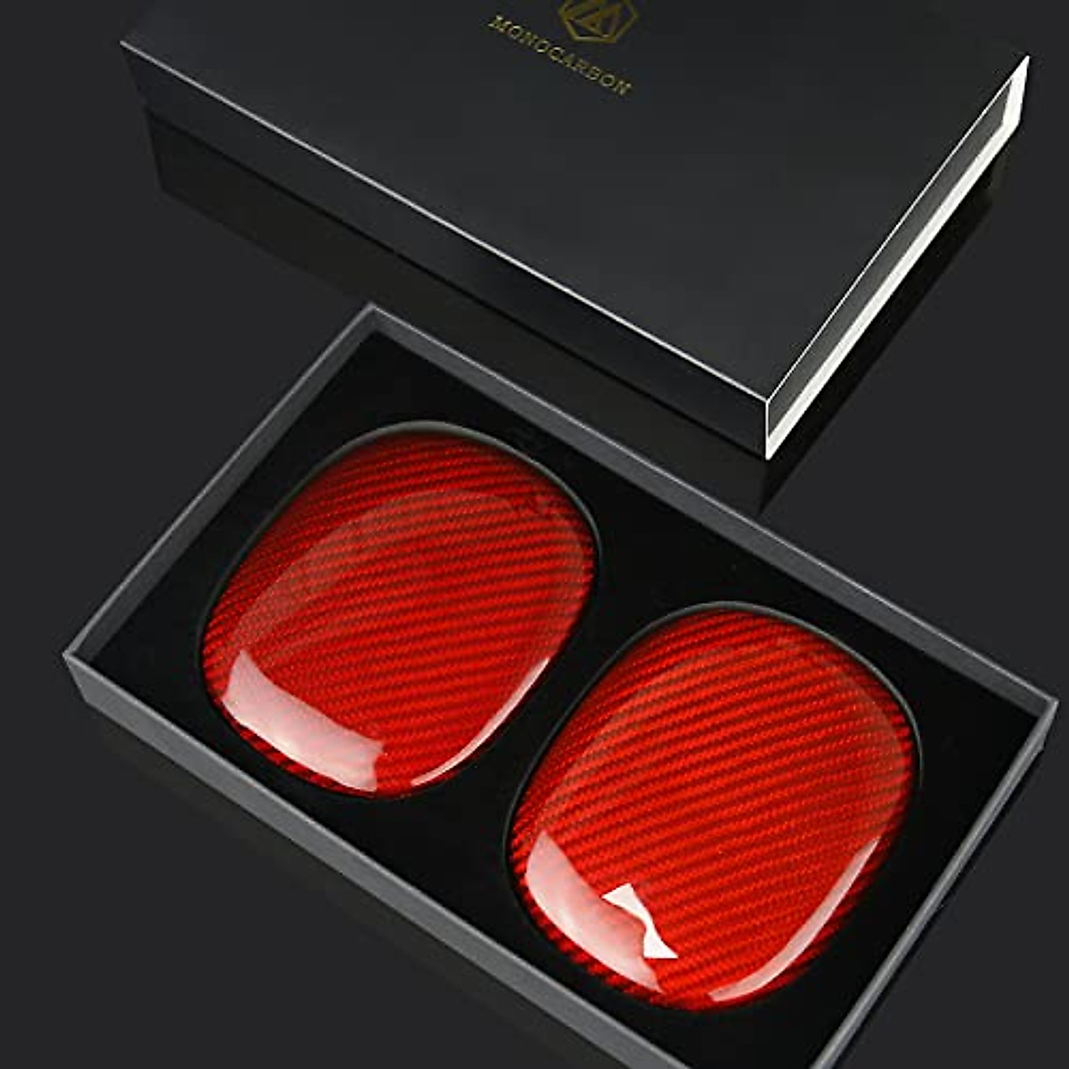 Carbon Fiber Case for AirPods Max and AirPods Pro Glossy Red