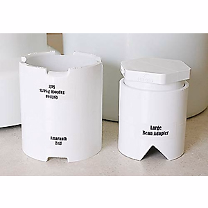 WONDERMILL- Grain Grinder Mill with Flour Canister, Grains & Beans Attachment - Electric Grain Mill Grinder, Wheat Grinder, Flour Mill Machine & Flour Mill Grinder for Home and Professional Use