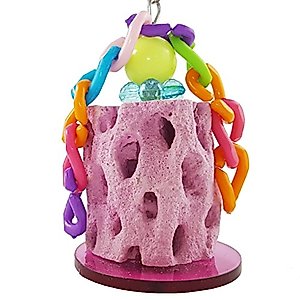 Bird Calcium Teeth Grinding Chew Treats Toy for Parrot Parakeet Cockatiel Conure Gerbil Rat Mouse Guinea Pig Chinchilla