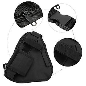 VBESTLIFE Radio Holster, Walkie Talkie Holster Universal Hands- Front Pack Pouch Radio Holster with Nylon Strap for Two Way Radio Walkie Talkie
