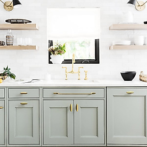 Goo-Ki 6 Pack Oval Antique Brass Drawer Knobs