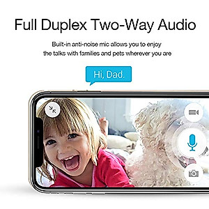 Zmodo Mini Pro -WiFi Indoor Camera for Home Security, 1080p HD Smart IP Cam with Night Vision, 2-Way Audio, AI-powered Motion Detection, Phone App, Pet Camera- Works with Alexa and Google