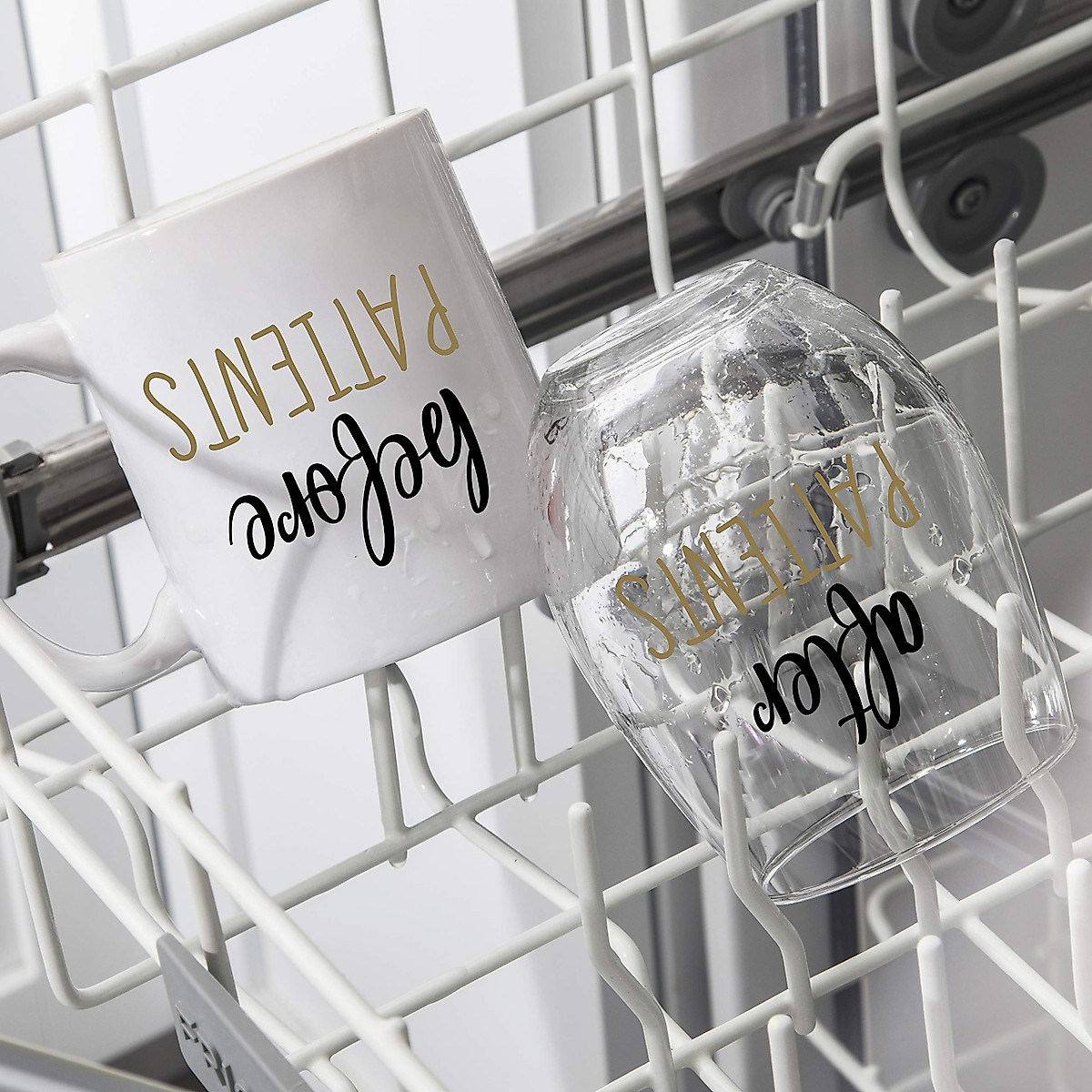 Before Patients, After Patients 11 oz Coffee Mug and 15 oz Stemless Wine Glass Set - Unique Gift Idea for Dentist, Dental, Medical, Hygienist, Doctor, Physician, Nurse - Perfect Graduation Gifts