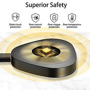 Rounkin Wireless Charger Compatible with Sonos Roam Gen 2nd/1st, Magnetic Charging Base, Power up Charging Dock for Portable Bluetooth Speaker for Sonos Roam SL(Black)