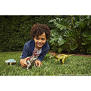Mattel Jurassic World Camp Cretaceous Roar Attack Ceratosaurus Dinosaur Action Figure Toy with Strike Feature and Sounds